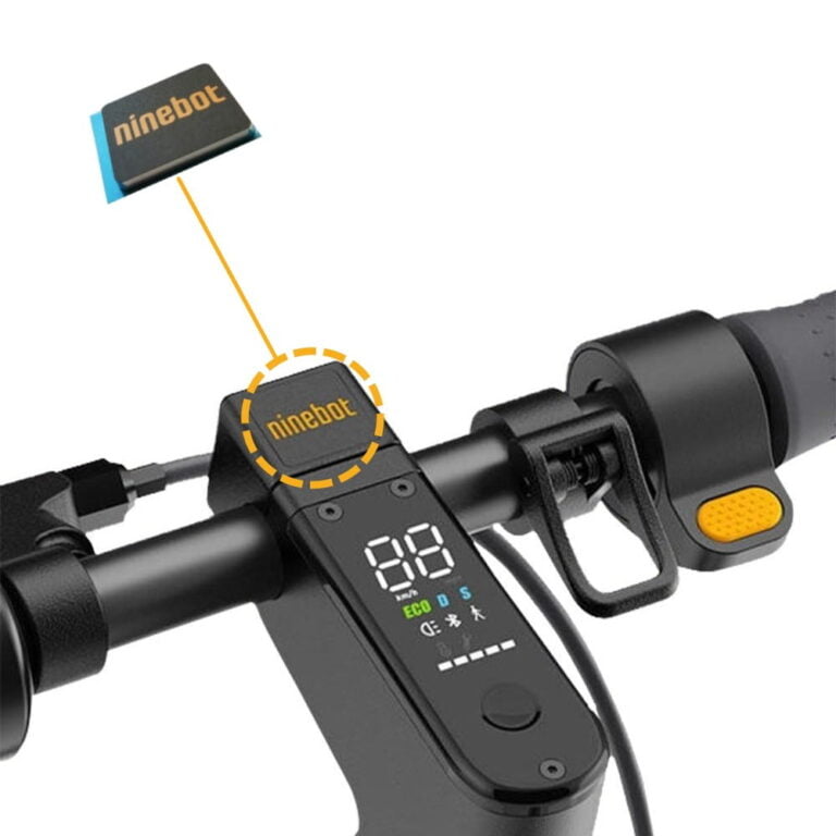 Ninebot Max G30 sähköpotkulaudan näytön logo - nopedals.fi